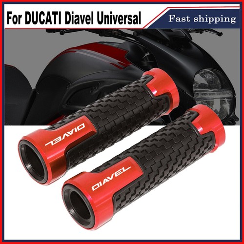 RED / Motorcycle 7/8 22mm Handle Bar Gel Hand Grips For DUCATI Diavel ...