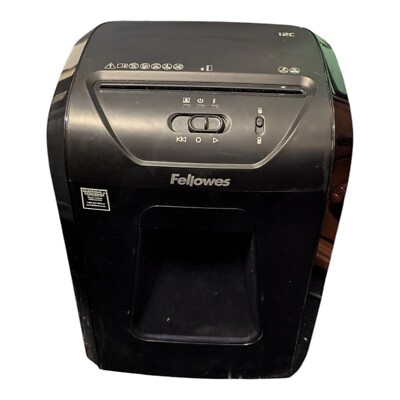 Fellowes Powershred 12C 12-Sheet Cross-Cut Office Sized Personal ...
