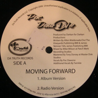 Poc Dawone Moving Forward Vinyl Single 12inch Da Truth Records | eBay.de