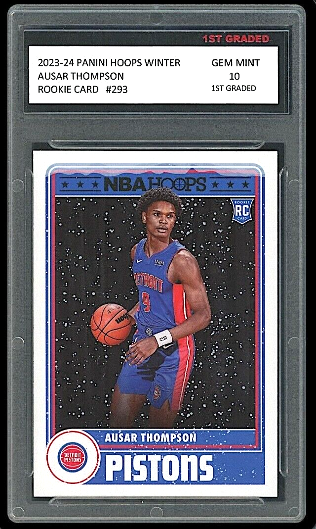 Ausar Thompson 2023-24 Panini Hoops Winter 1st Graded 10 Rookie Card RC ...