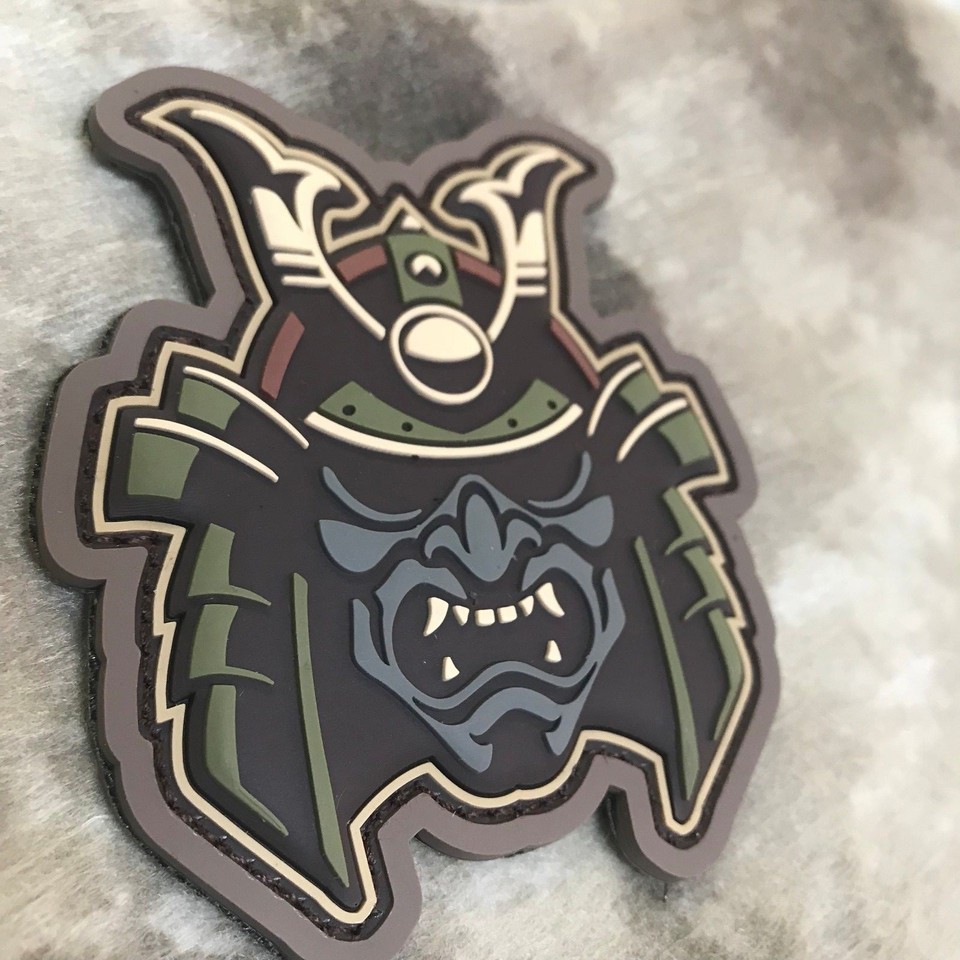 Samurai Head PVC Morale Patch | eBay