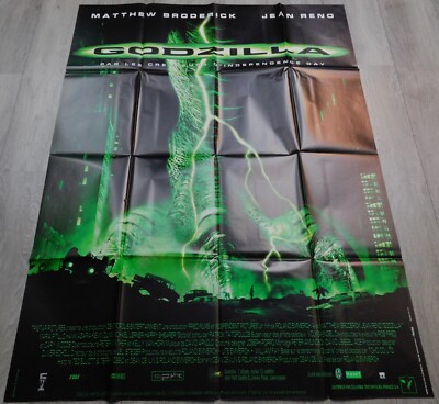 Godzilla French Movie Poster Original 47"63 1998 Matthew Broderick Jean ...