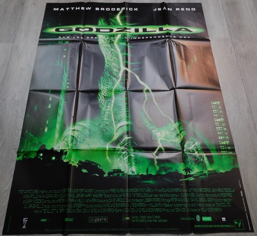 Godzilla French Movie Poster Original 47"63 1998 Matthew Broderick Jean ...