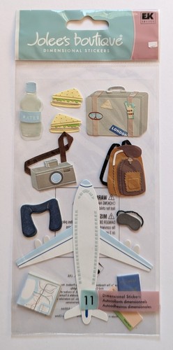 Jolee's Plane Trip Airplane Travel Vacation Scrapbooking Stickers | eBay
