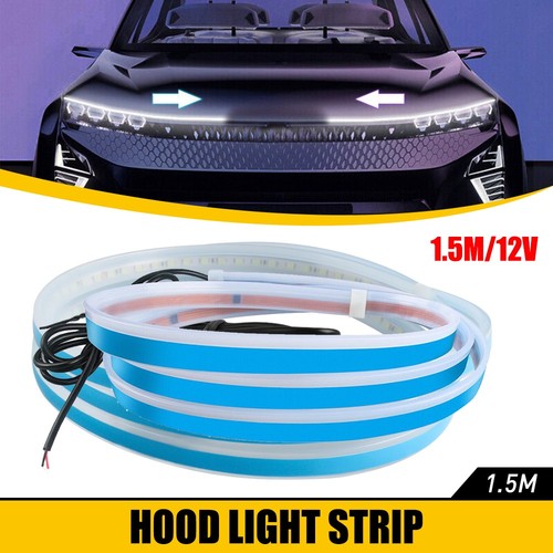 LED Car Hood Light Engine Strip Cover Flexible Ambient Auto Lamp DRL ...