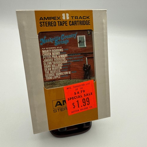 Factory Sealed Nashville Country Strings Ampex 8 Track Tape NOS | eBay
