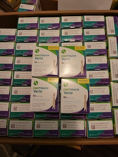 One Touch Verio Test strips 120 Ct. Brand New ! 08/31/25 - 11/30/25 EXP ...