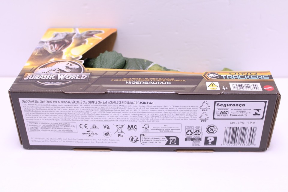 2022 Mattel Jurassic World Dino Trackers Wild Roar Nigersaurus Dinosaur ...