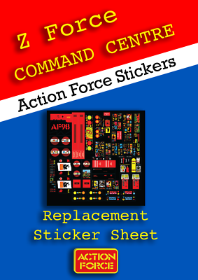 Vintage Action Force Command Centre Playset Z Force Playset Stickers ...
