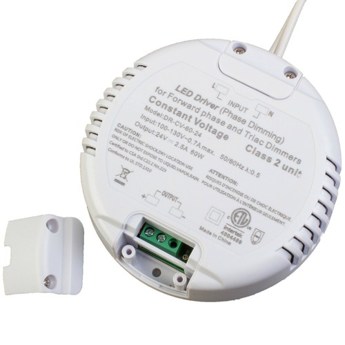 12v 30W 60W Triac Dimmable LED Light Round Driver Power Supply Class 2 ...
