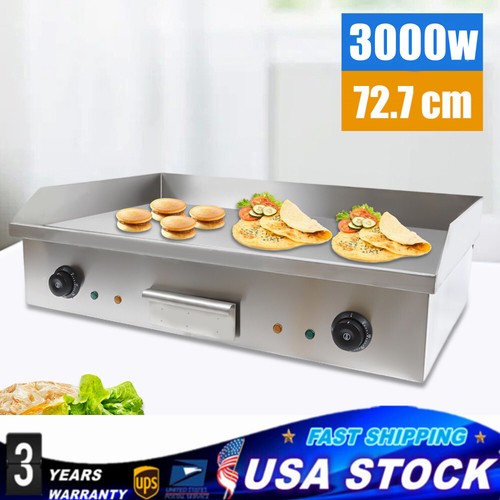 29 3000W Commercial Electric Countertop Griddle Flat Top Grill Hot ...