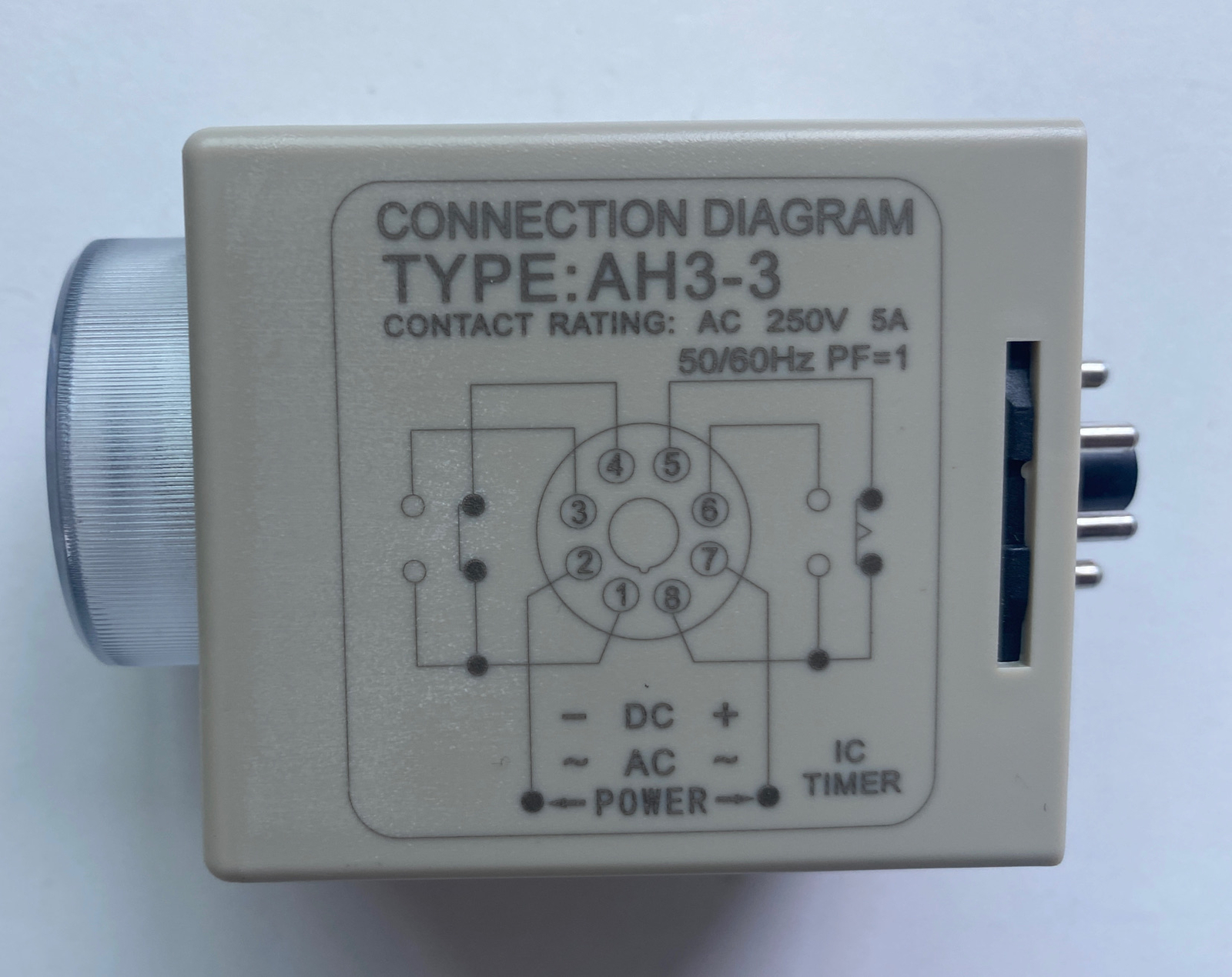 1PC Multi Range IC Timer Time Relay IC TIMER AH3-3 10S 110vac 220v | eBay