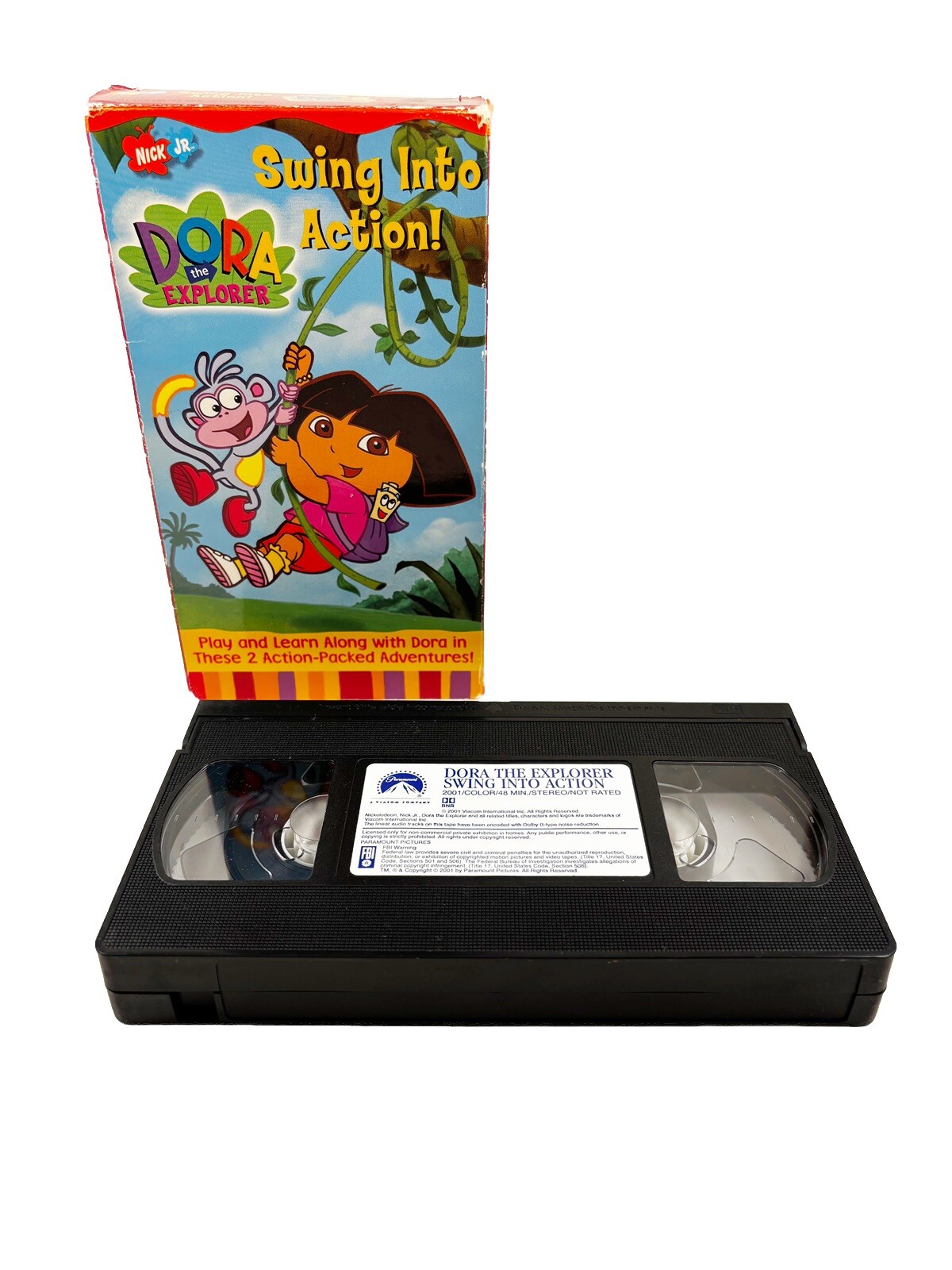 Dora the Explorer Swing Into Action VHS Tape 2001 Nick Jr. *TESTED ...