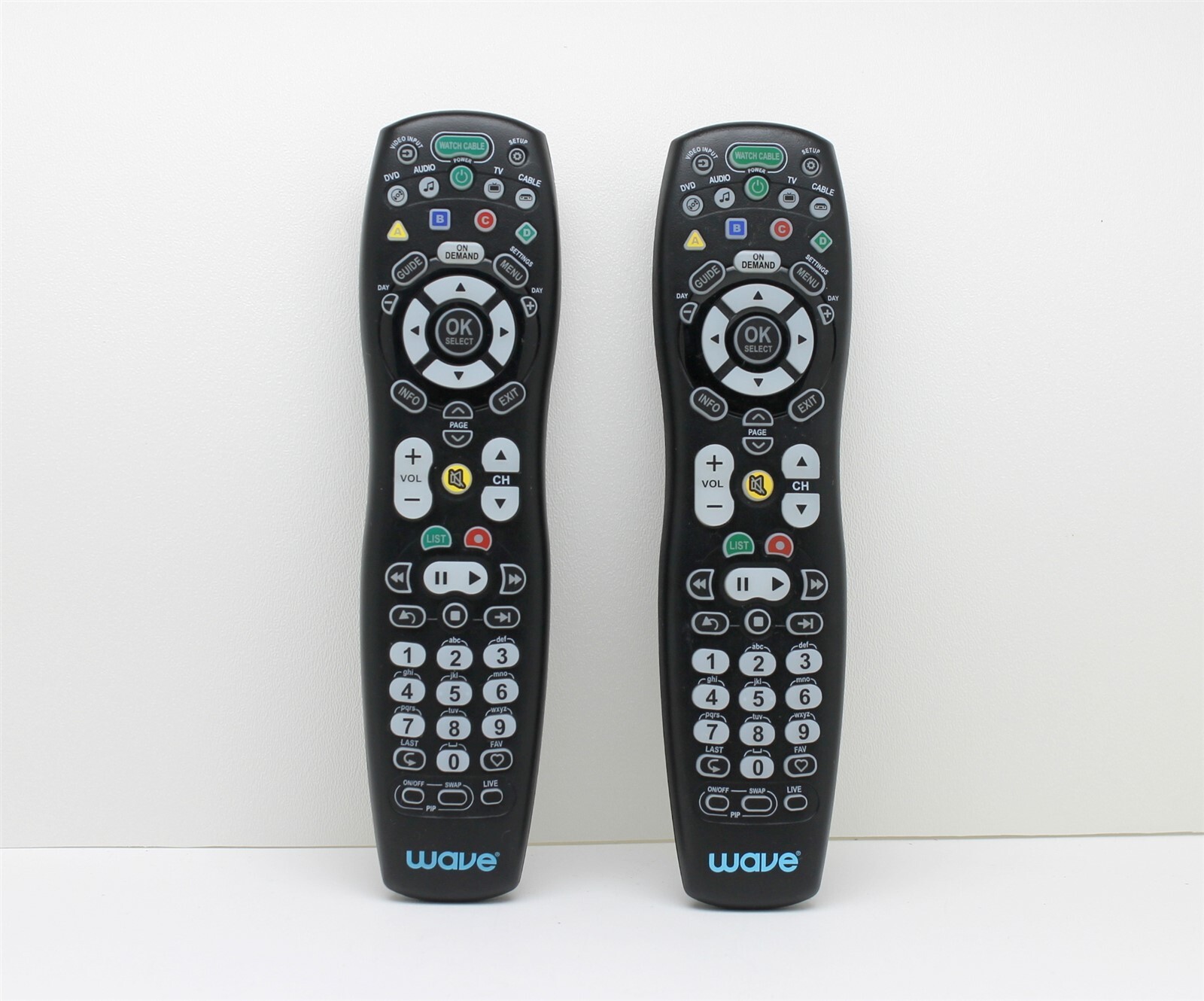 Lot of 2 Wave Broadband 2025B2-B1 Wireless Universal Remote Control | eBay