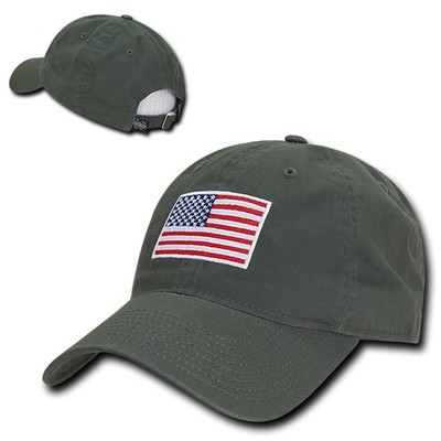 Olive USA US American Flag Patch United States America Polo Baseball ...