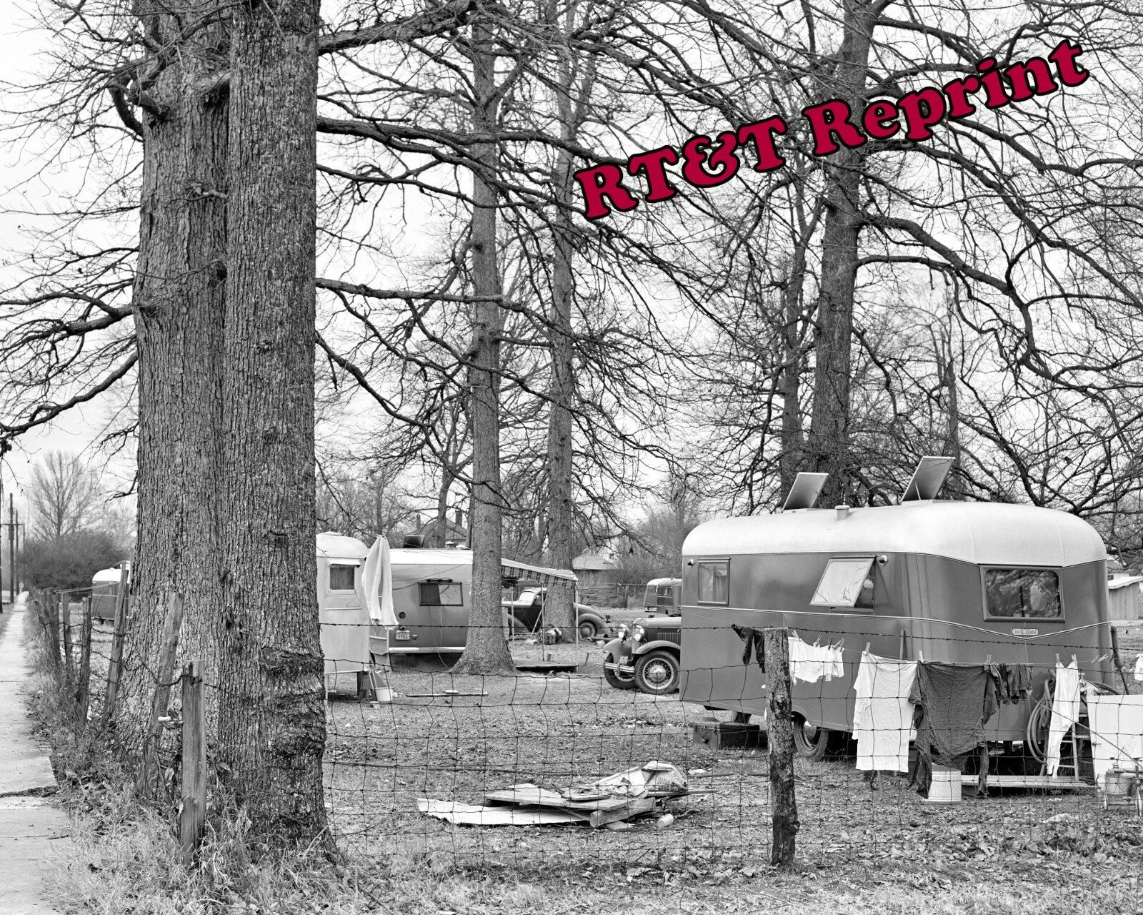 Photograph Vintage Campers in Millington Tennessee Year 1940 | eBay