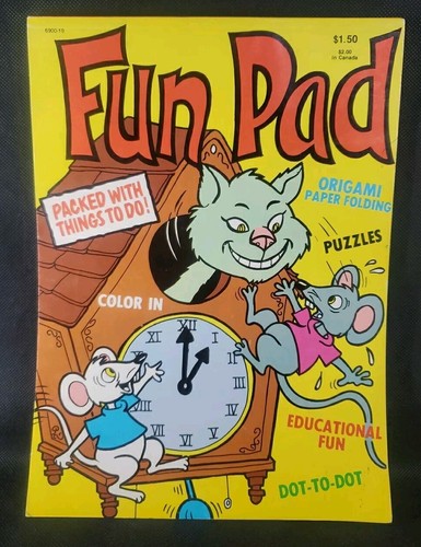 Vintage 1977 The Big Fun Pad Coloring Book 160 Pages Few Used Pages ...