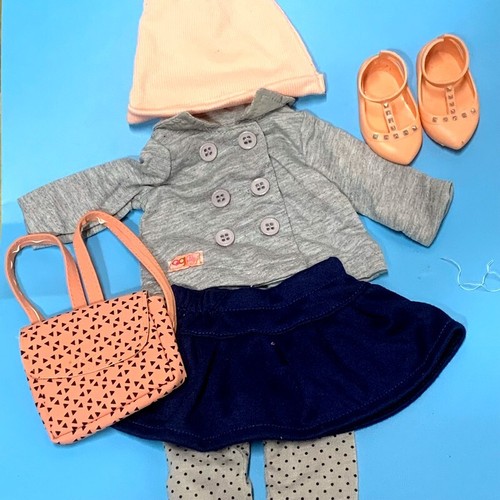 6pcs 18'' Our Generation Class Act School Outfit Skirts Jackets Hats AG ...