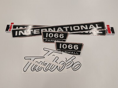 International 1066 Farmall Turbo Tractor Aftermarket Decal Sticker Set ...