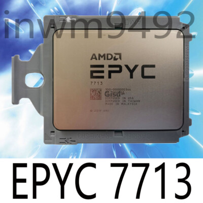 AMD EPYC Milan 7713 2.00GHz 64-Cores 256MB 225W SP3 CPU Processors | eBay