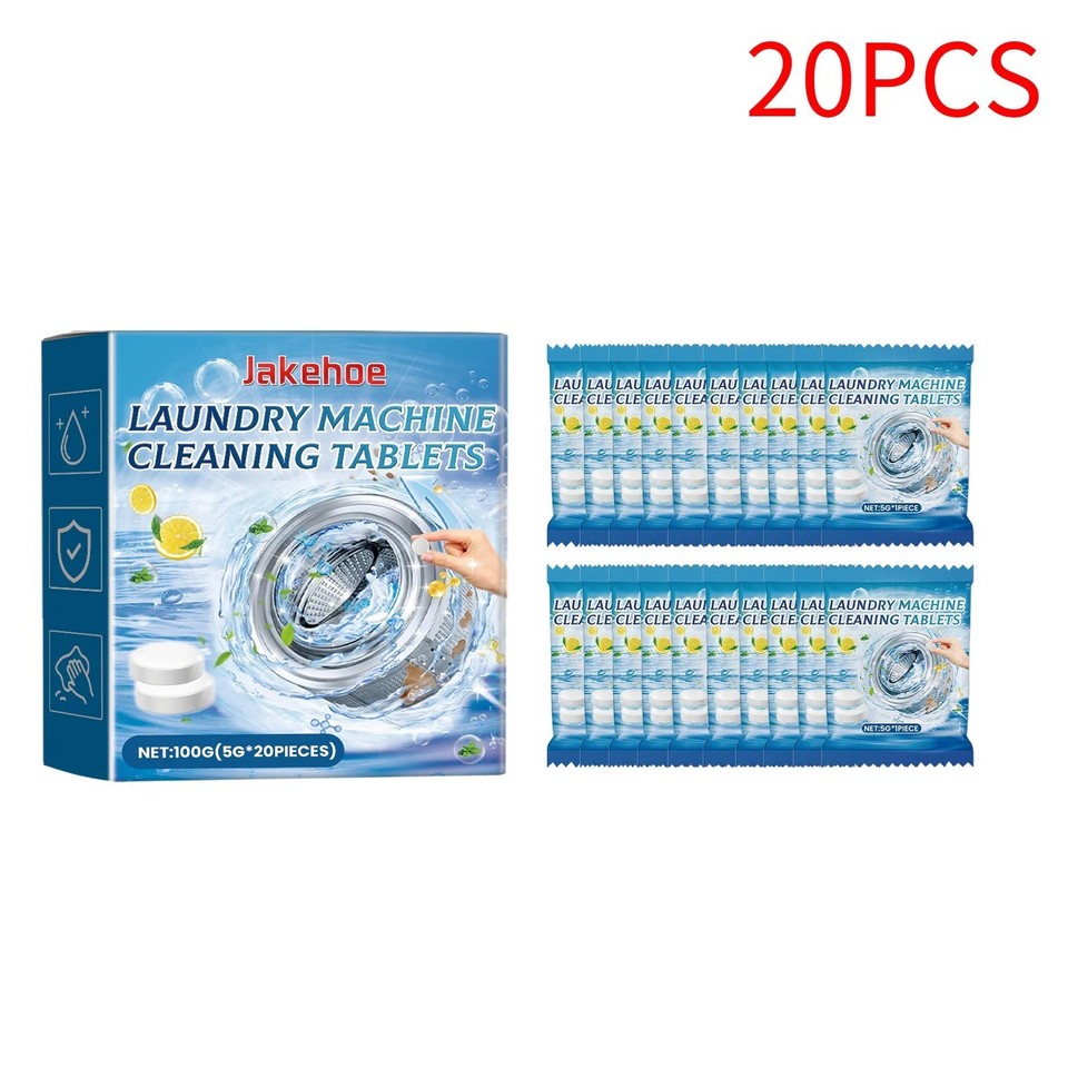 Finally Fresh Washing Machine Cleaner White Count Powder Tablets 10/20 ...