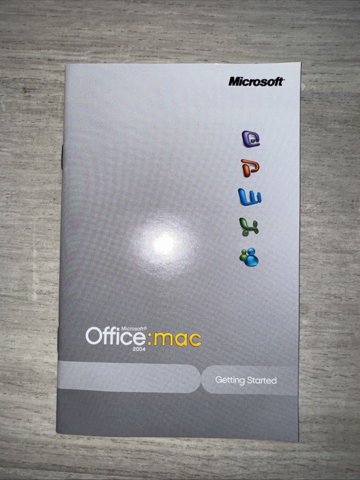 MICROSOFT OFFICE : MAC 2004 with PRODUCT KEY | eBay