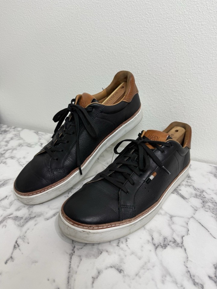 Allen Edmonds Alpha Sneakers Men's Size 9 D Black Leather Casual Shoes ...