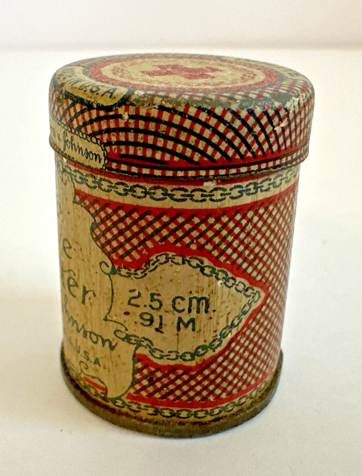 Vintage Mennen Baby Powder Tin & Johnson &Johnson Zonas Adhesive Tape ...