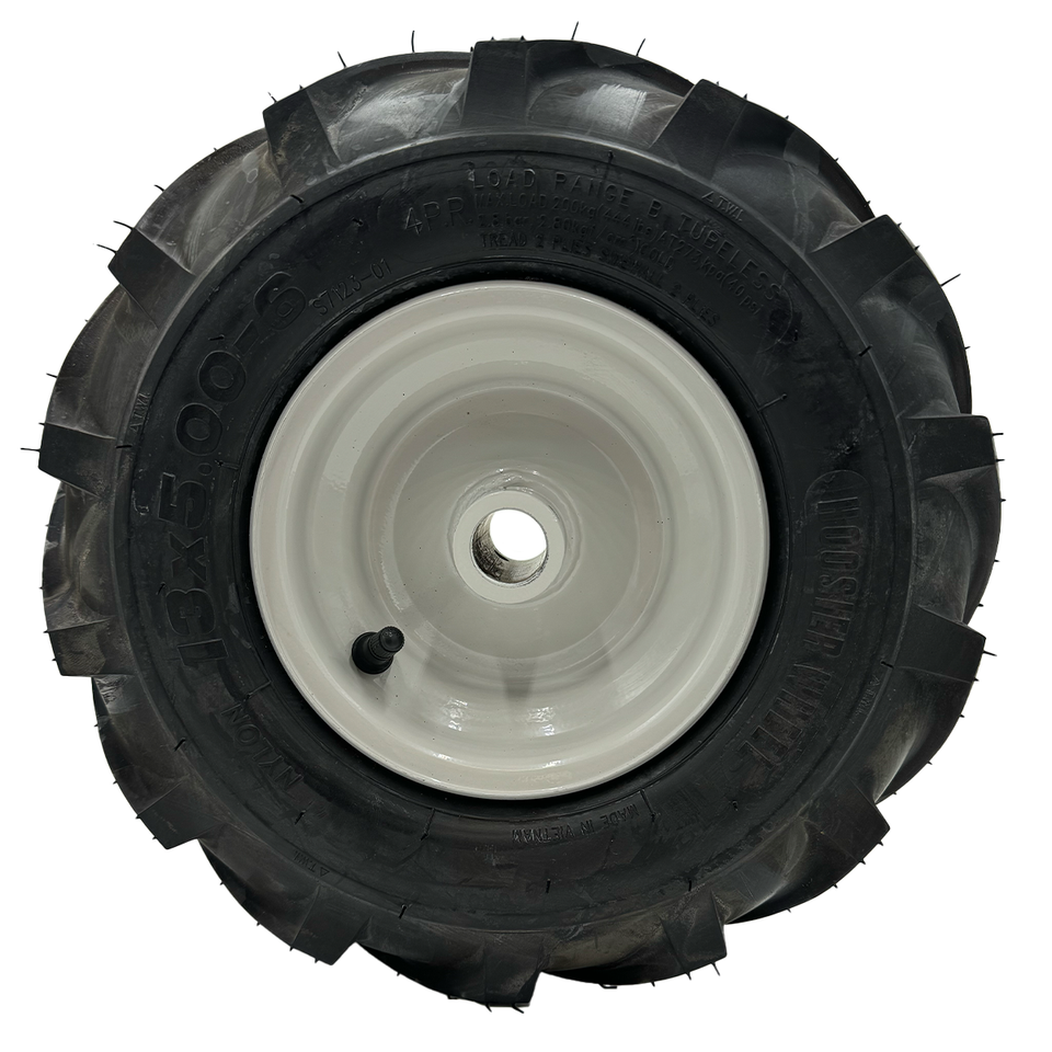 13x5.00-6 Tractor Tire and Rim - 1" Axle - Troy-Bilt Tiller Replacement ...