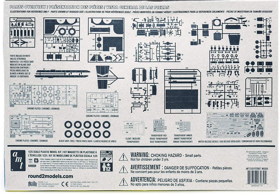 Peterbilt 359 Wrecker Model Kit - 1/25 Scale Buildable Tow Truck for ...