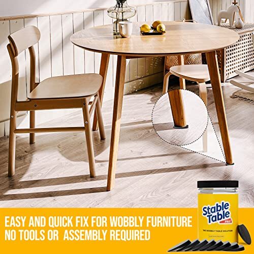 Stable Table Black Restaurant Table Leg 30 Shim Wedges Premium ...