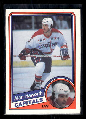 1984-85 O-Pee-Chee #199 Alan Haworth Rookie "Set Break" Mint Washington ...