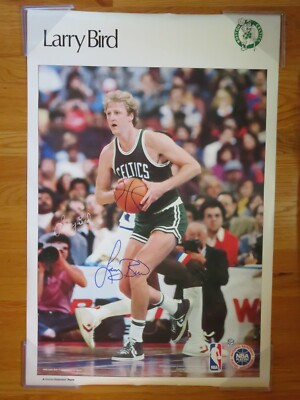 Early 80s LARRY BIRD No 33 BOSTON CELTICS signed Sports Illustrated ...