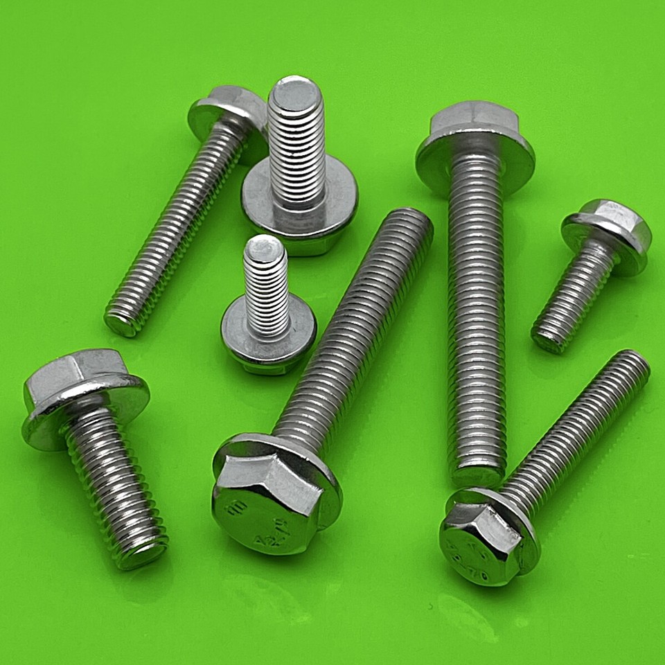 SECHSKANT FLANSCH BUND SCHRAUBEN BUNDSCHRAUBE EDELSTAHL A2 DIN 6921 M5 ...