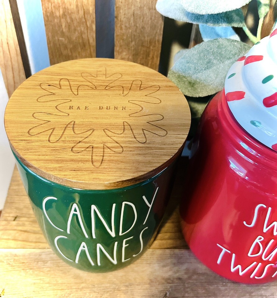 New Rae Dunn Green Candy Canes Sweet But Twisted Christmas Cellar ...