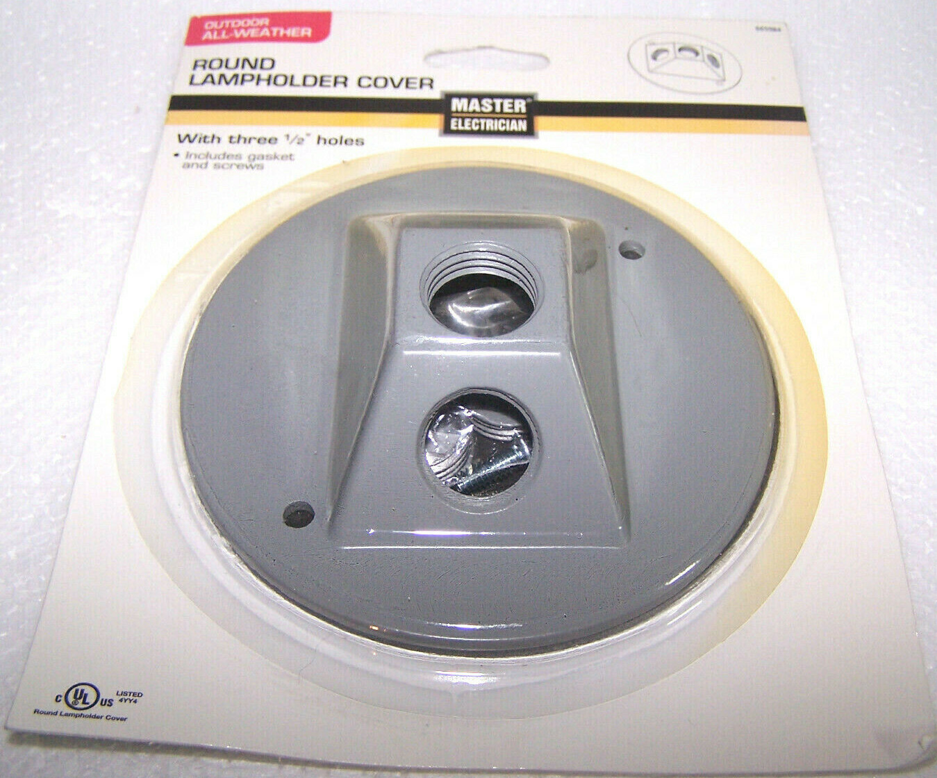 Master Electrician Outdoor Round Lampholder Cover 665984 3 Hole Light ...