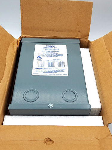SEBCO 1131-24 750 Watt Low Voltage Lighting Transformer, Pri 277V, Sec ...