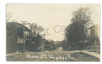 RPPC Main Street ULYSSES PA Potter County Pennsylvania Real Photo ...