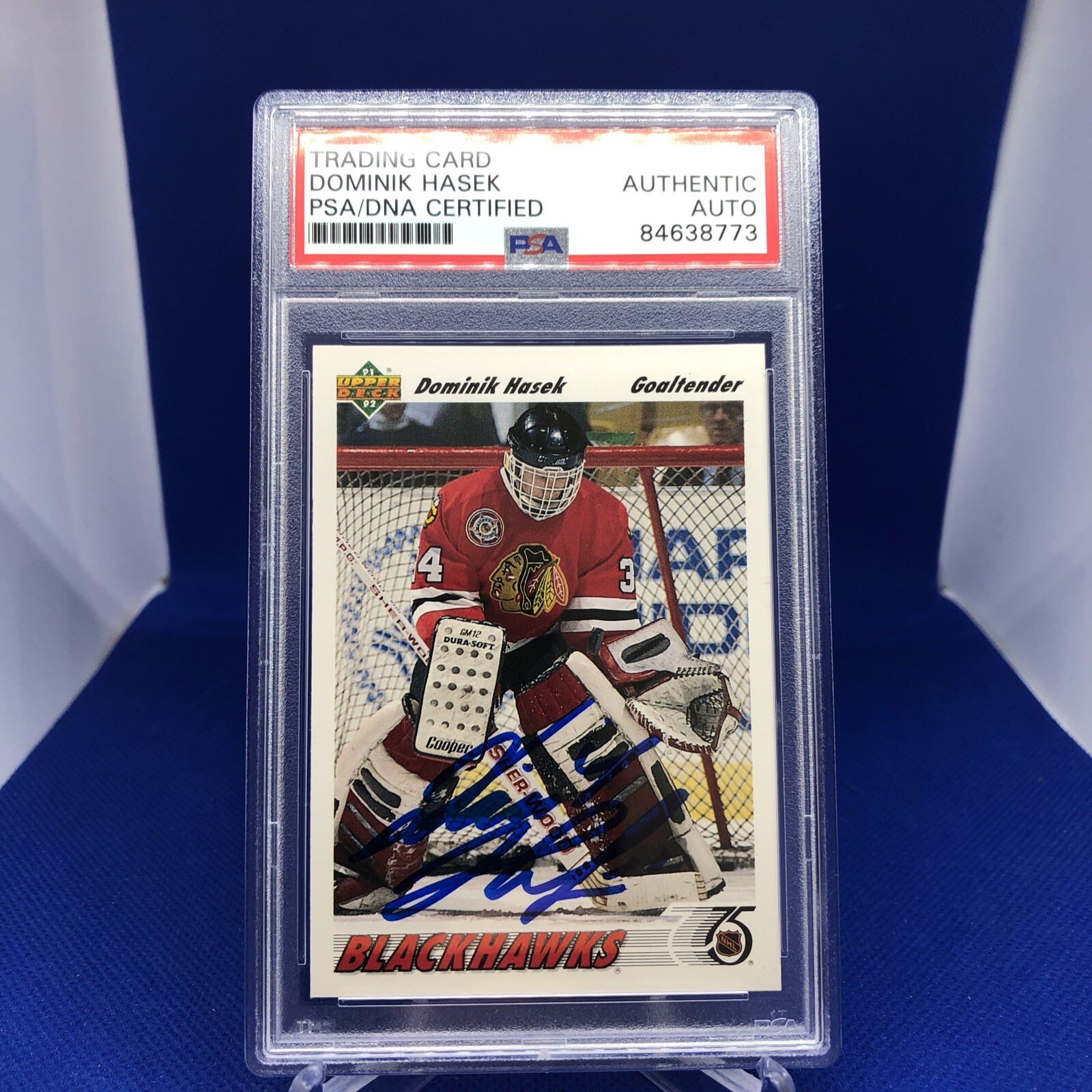 Dominik Hasek Autographed Memorabilia | Signed Photo, Jersey ...
