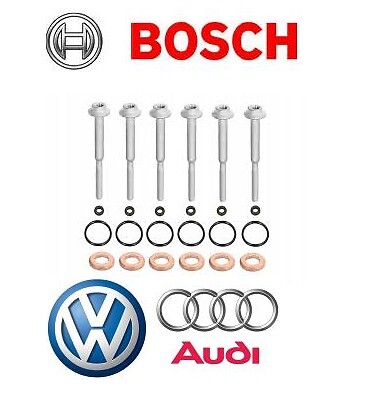 Injector seal rings+o-ring+bolts Audi VW 3.0tdi 059130519B WHT000884 ...