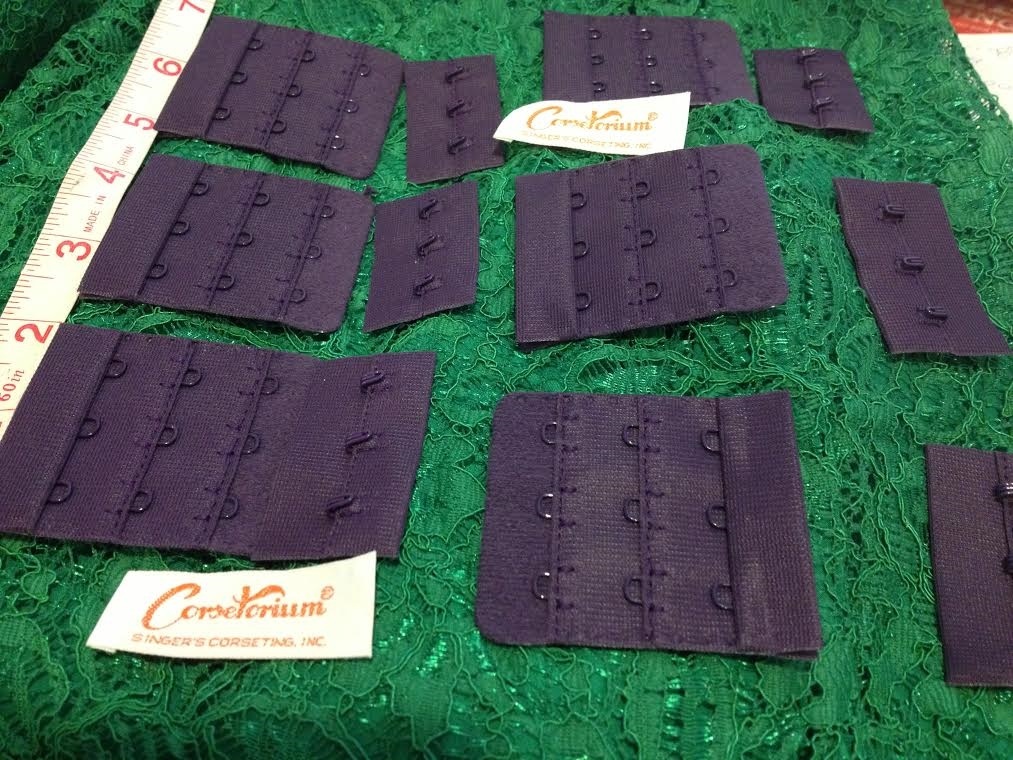 Replacement Garter Straps Set Heavy Duty Metal Hardware Corset Belt Bra ...