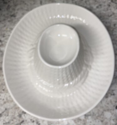 Vintage Ceramic Ladies Hat Shaped Chip Dip/Tray Easter Bonnet Sombrero ...