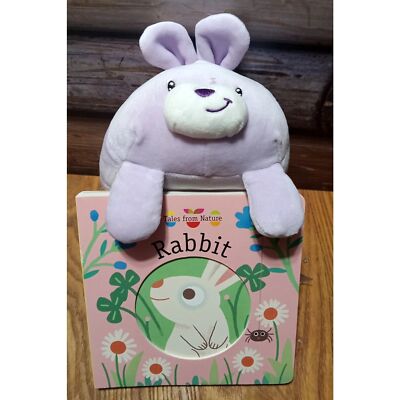 Purple Plush Poppy Pal Bunny & Children’s Board Book Tales from Nature ...