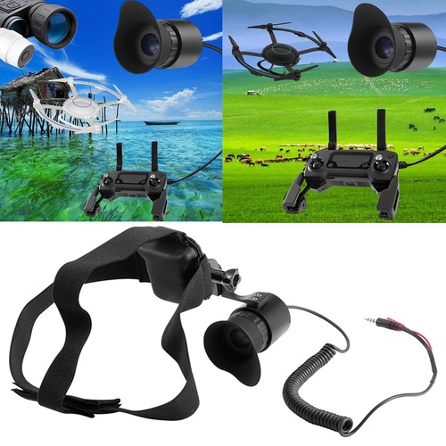V760A-3 Wearable Head Mounted Display 0.39" OLED 12X Eyepiece Adjust ...
