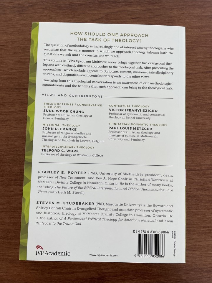 Spectrum Multiview Book Ser.: Evangelical Theological Method : Five ...
