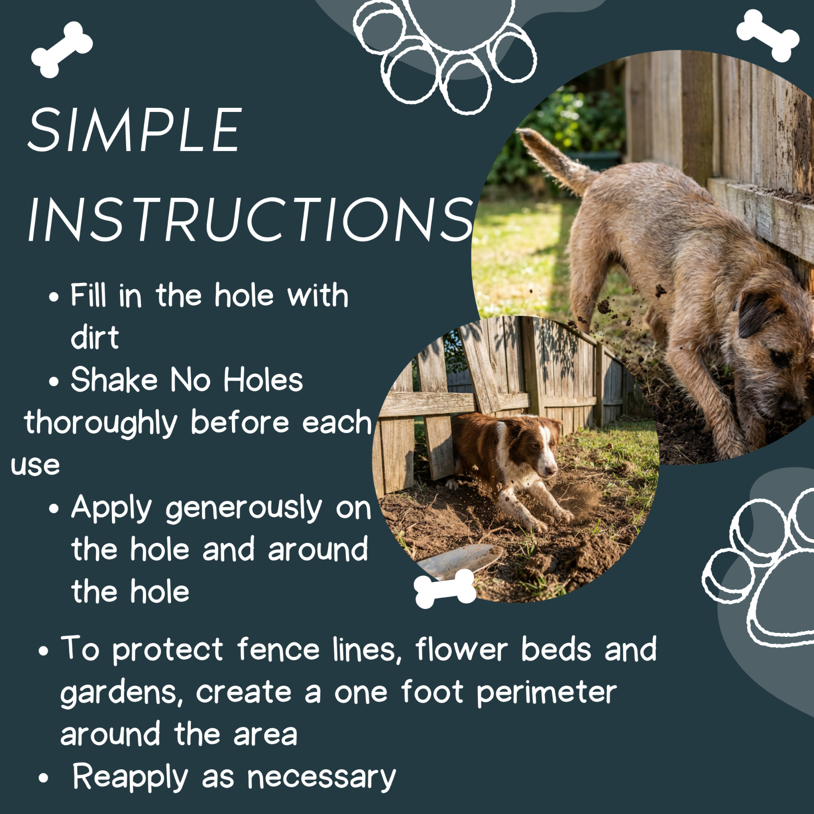 Stop Dogs Digging Yard No Holes Concentrate Makes 2 Gallons Digging ...