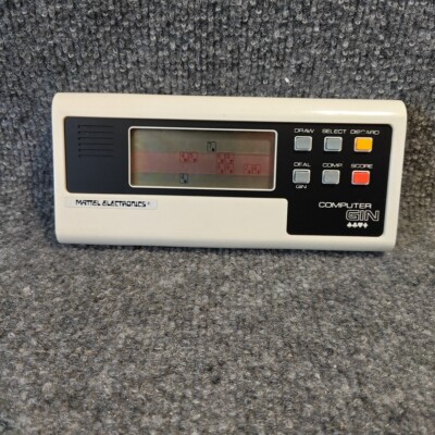 Computer Gin Mattel (1979) Retro Handheld Games