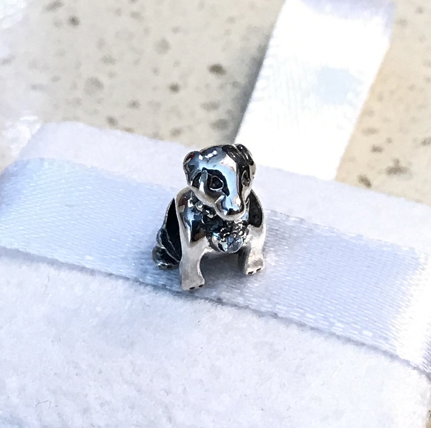 Pandora Labrador Dog, Clear CZ, Bead Charm #791379CZ +FREE Pandora Gift ...