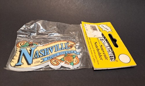 Vintage TN 90's Nashville Tennessee Music City USA Flex Rubber Fridge ...