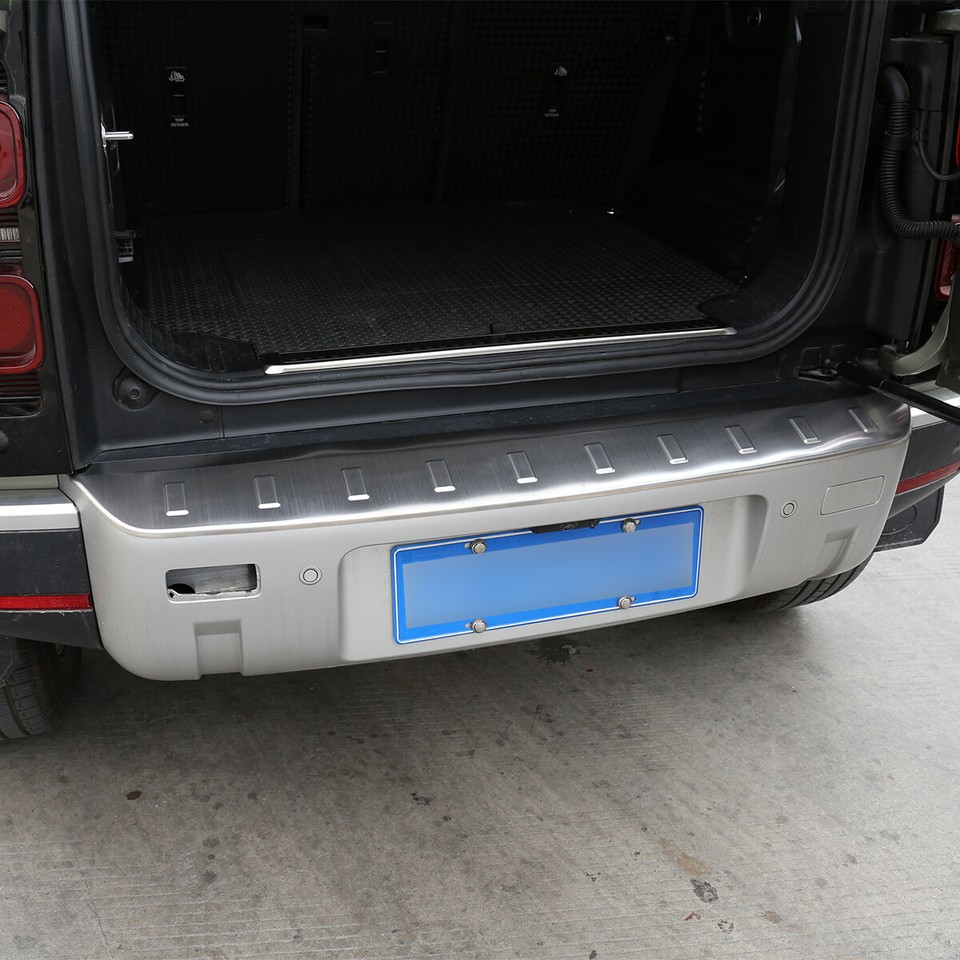 Steel Rear Protector Sill Scuff Guard Plate Trim For Land Rover ...